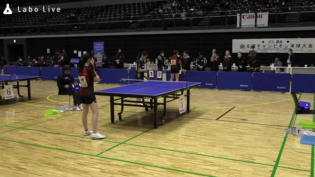 小村 歩未(キヤノンメディカル) 対 古川 聖奈(トプコン) - 2022 年度 JTTL 選抜・全国チャンピオン卓球大会 | LaboLive