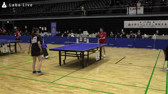 鳥屋 真帆(キヤノンメディカル) 対 中村 貴莉(ケアリッツ・アンド・パートナーズ) - 2022 年度 JTTL 選抜・全国チャンピオン卓球 ...